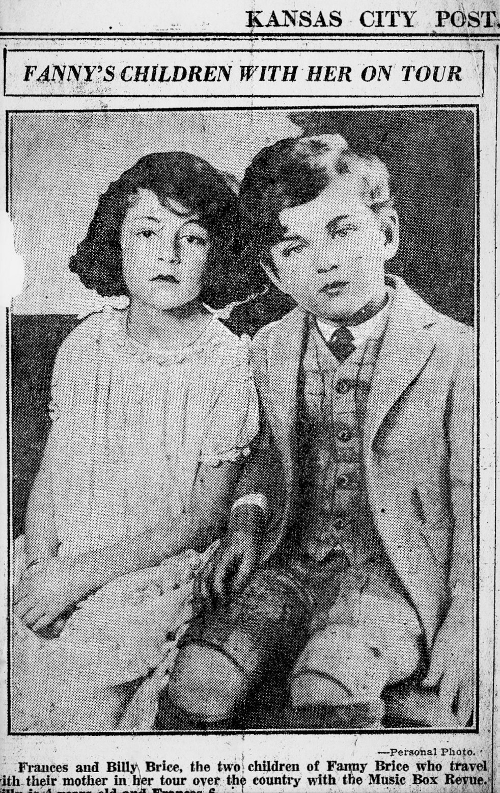 Between Stability and Chaos: Part One (of 6)—Fanny Brice, Mother ...